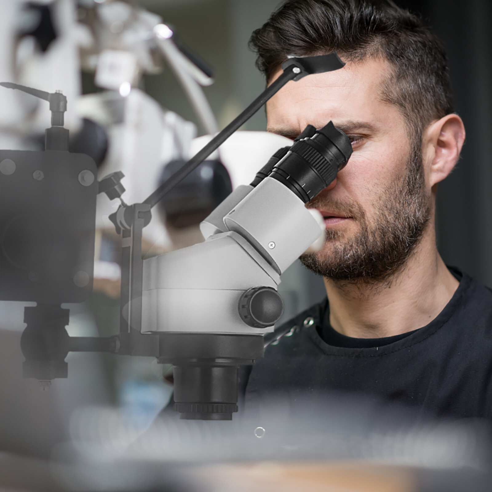 VEVOR 0.7X-4.5X Zoom Micro Inlaid Mirror Multi Directional Microscope ...