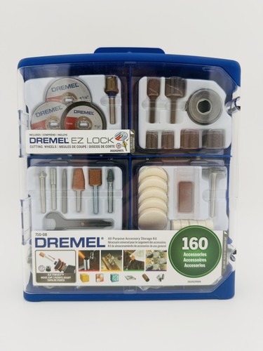 Dremel 160 Piece Rotary Tool Accessory Storage Kit w/ EZ Lock 710-08 | eBay