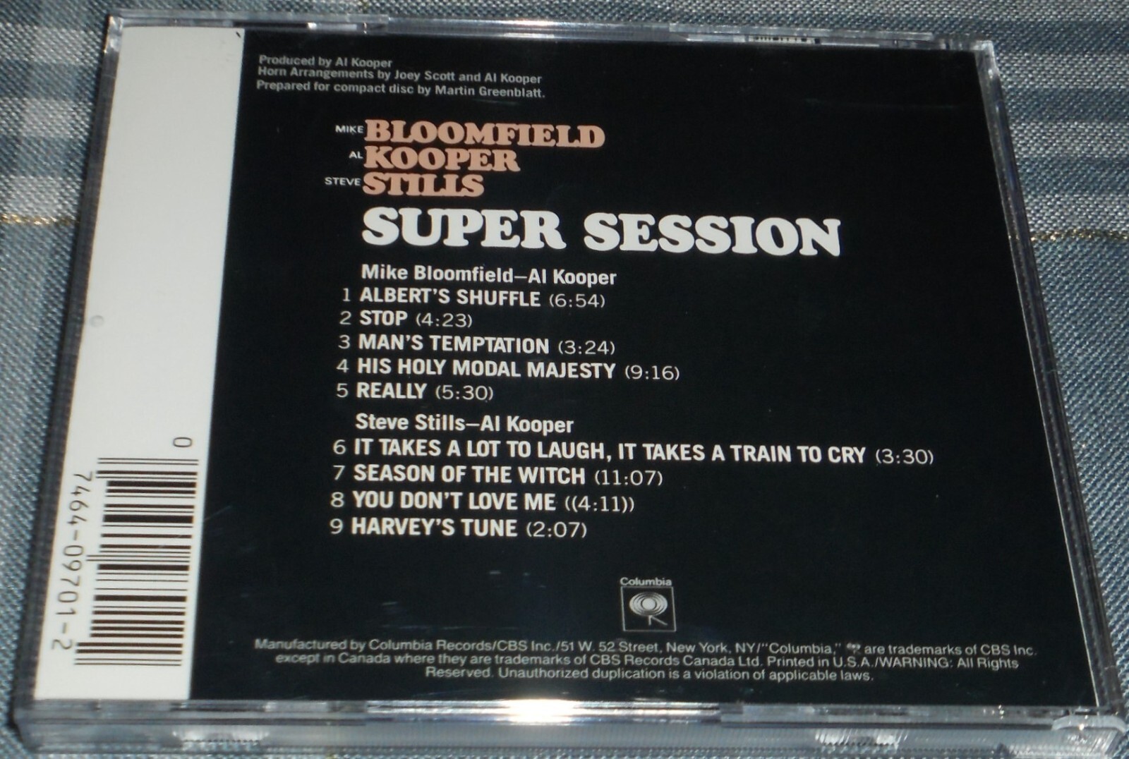 Super Session by Mike Bloomfield / Al Kooper / Stephen Stills (CD, 2003 ...