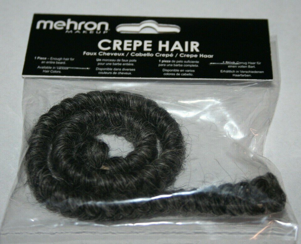 Crepe Hair theatrical stage beard mustache face wig costume TV special ...