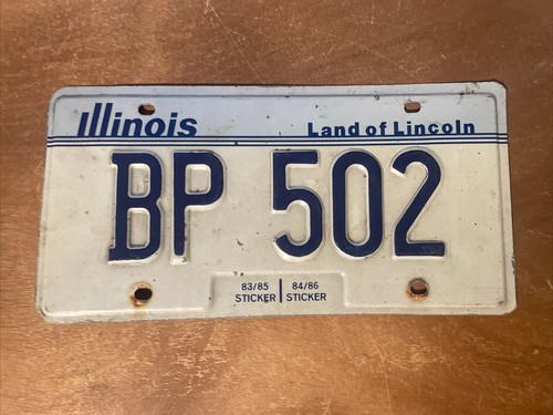 1983 Illinois License Plate # BP 502 | eBay