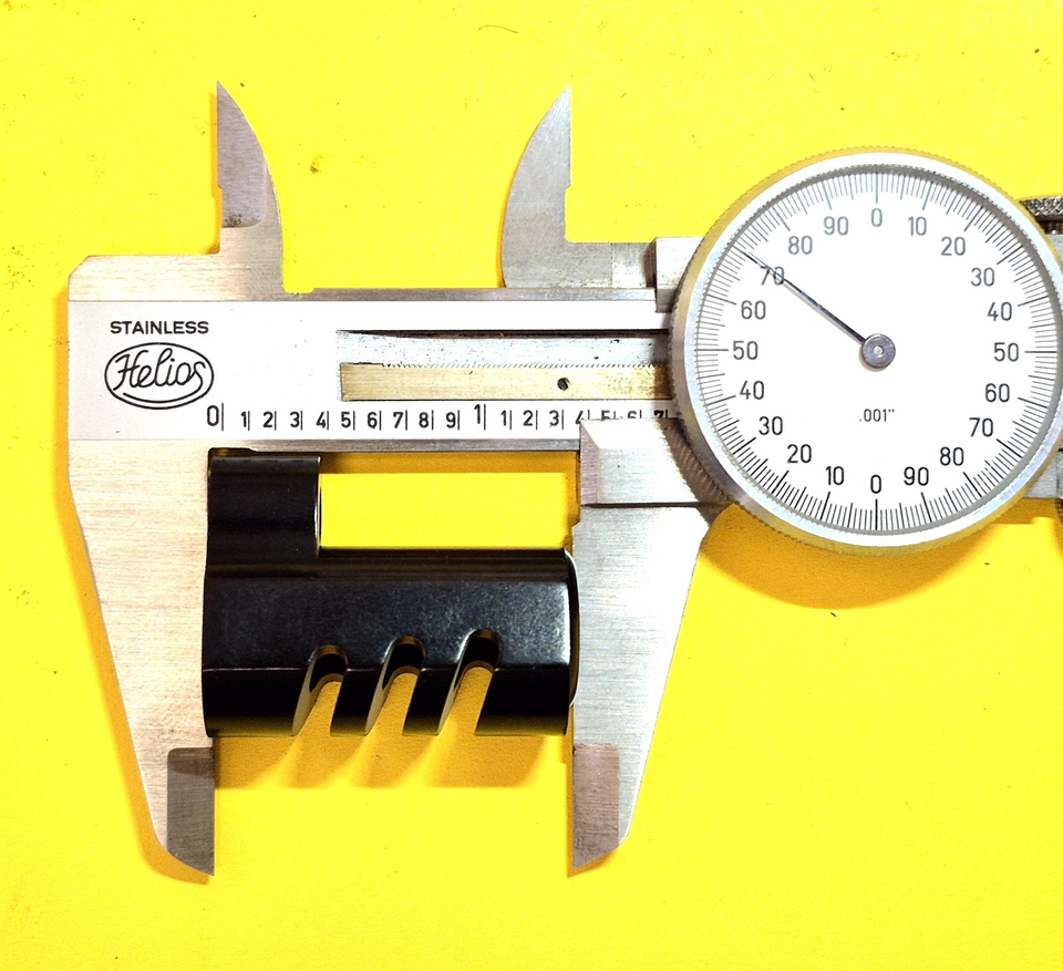 VINTAGE 22 LR. TARGET PISTOL MUZZLE BRAKE COMPENSATOR W/ SCREW NEW FITS ...