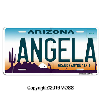 Arizona Personalized Name Custom Aluminum Vanity Car License Plate ...