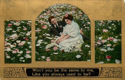 Romantic Victorian Comic Postcard Vintage 1909 Won't You Be The Same To ...