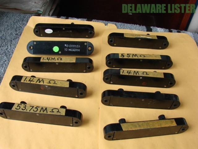 Vintage Antique Lot of 10 WESTON? Electrical MEGOHM Current SHUNT ...