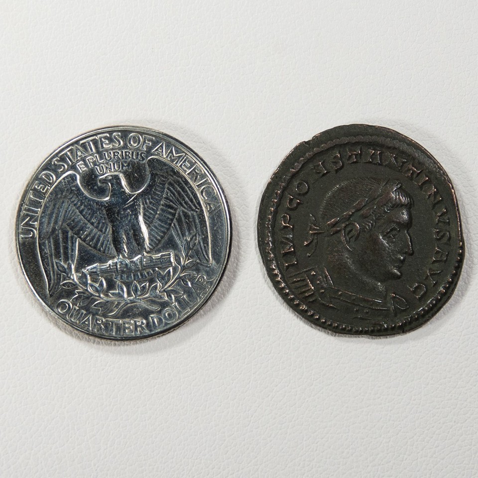 Emperor Constantine The Great Soli Invictus Comiti Two Headed Coin ...