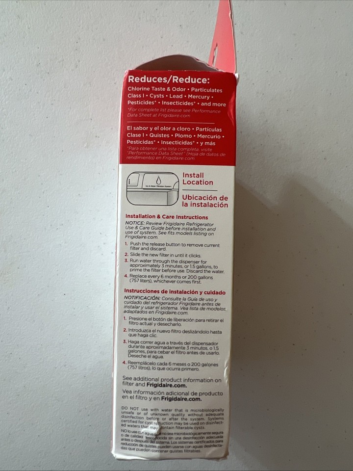 FRIGIDAIRE PURE SOURCE 2 REFRIGERATOR ICE WATER WF2CB FILTER ...