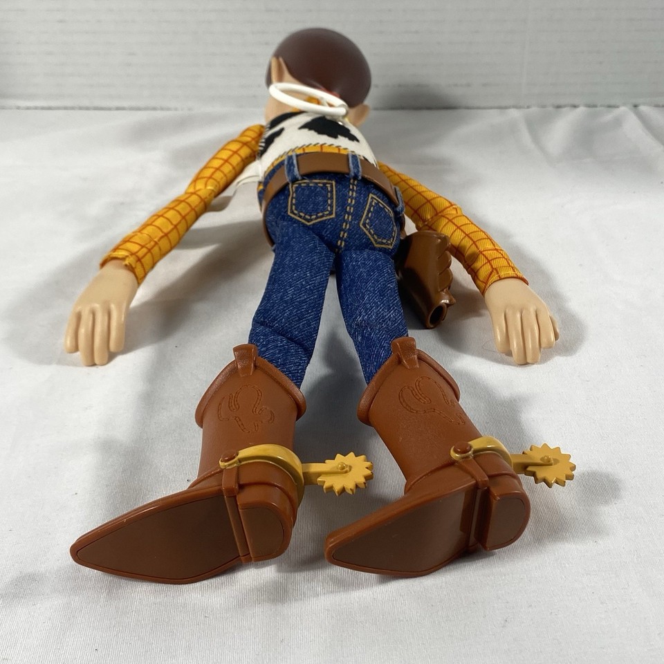 Disney Pixar Toy Story 15" Talking Pull String Woody Doll Thinkway w ...