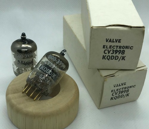 E180F CV3998 Mullard UK gold pin matched pair 2 pieces NOS tube valve ...