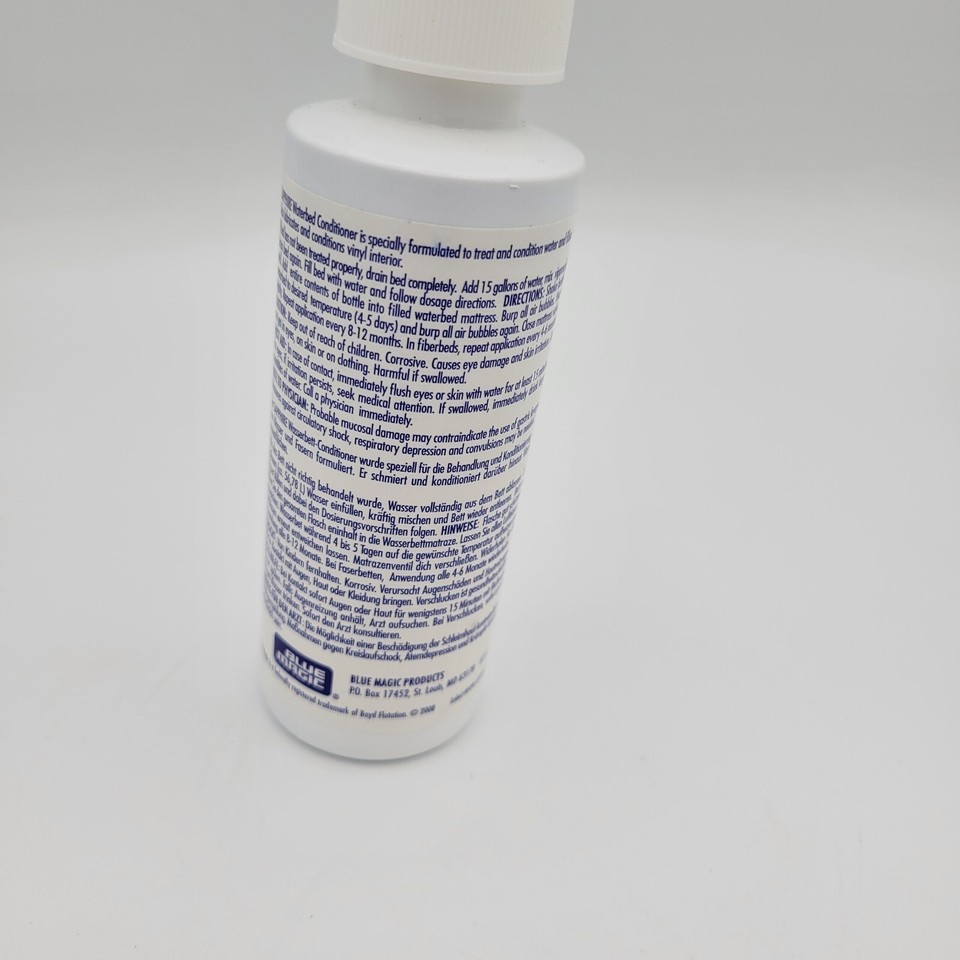 Blue Magic Sapphire WATERBED Mattress Conditioner 4 oz Time Released ...