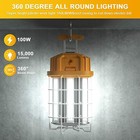 100W LED Temporary Work Light（Max Link 600W）Linkable Construction ...