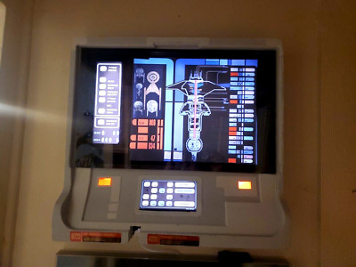 StAr TrEk prop Enterprise Space Dock Science lcars translight print | eBay