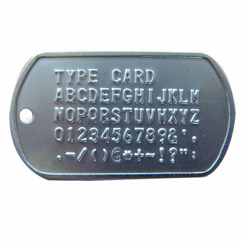 52D Manual Steel Dog Tag Embosser ID Card Military Embossing Stamping ...