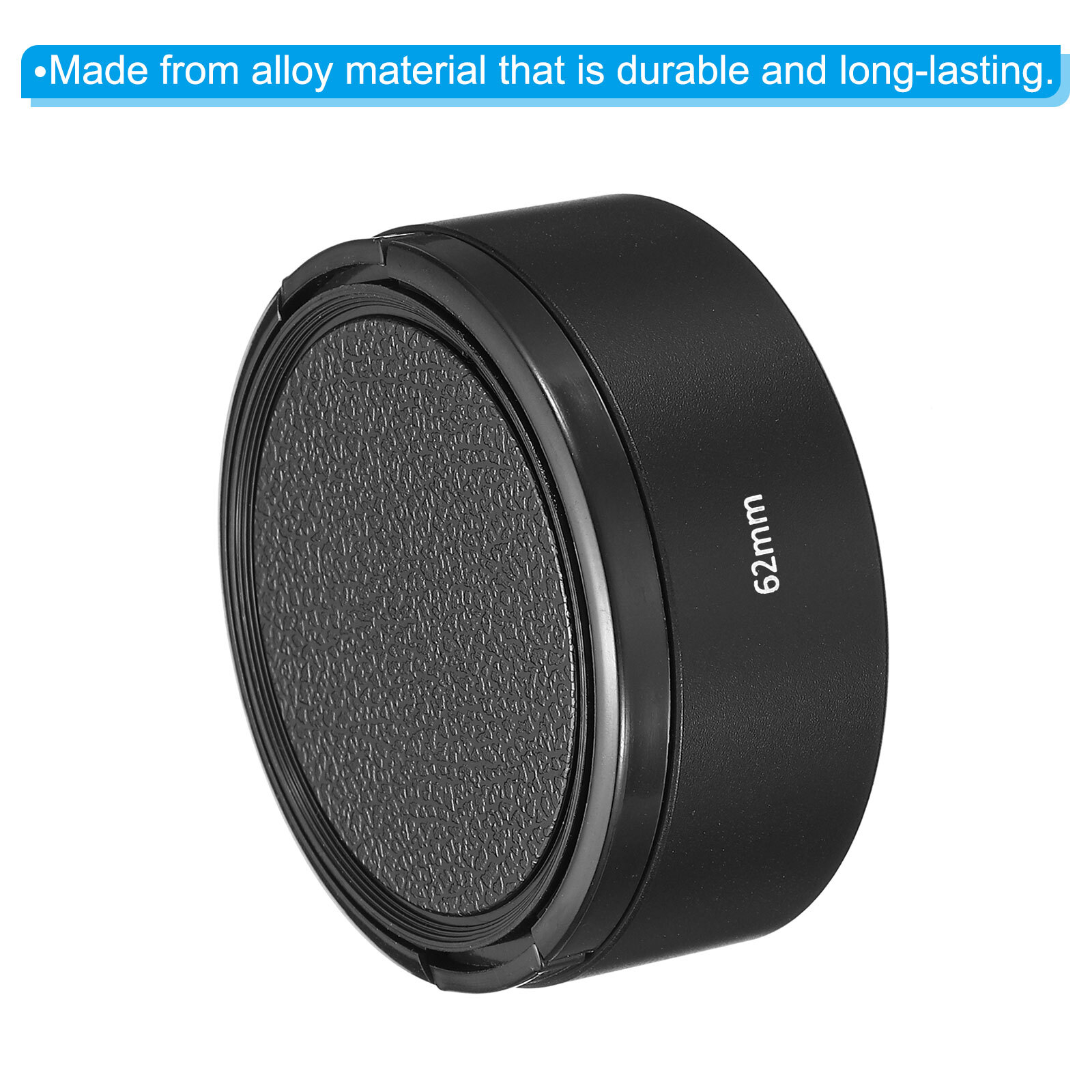62mm Lens Hood, Standard Focus Frosted Surface Hood with Cap and ...