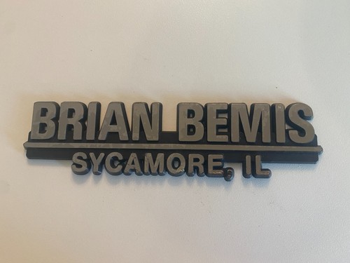 Vintage Brian Bemis Ford Sycamore Illinois Plastic Dealer Badge Emblem ...