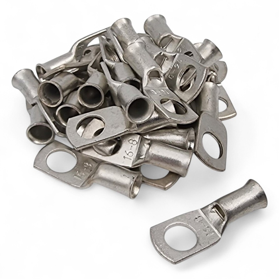 Copper Tube Terminals Cable Lug Connector Battery Welding Ring Crimp ...