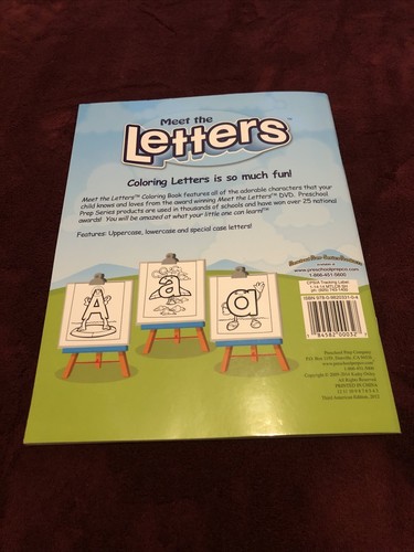 Meet The Letters Coloring Book by Preschool Prep Company | eBay