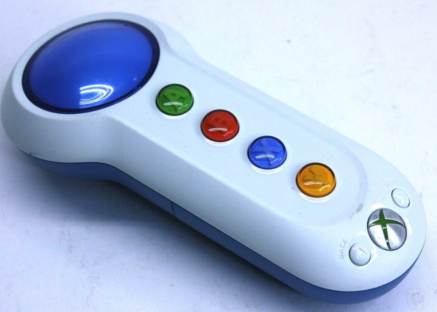 XBOX 360 Big Button Pad Color White & Blue Wireless Handheld Controller ...