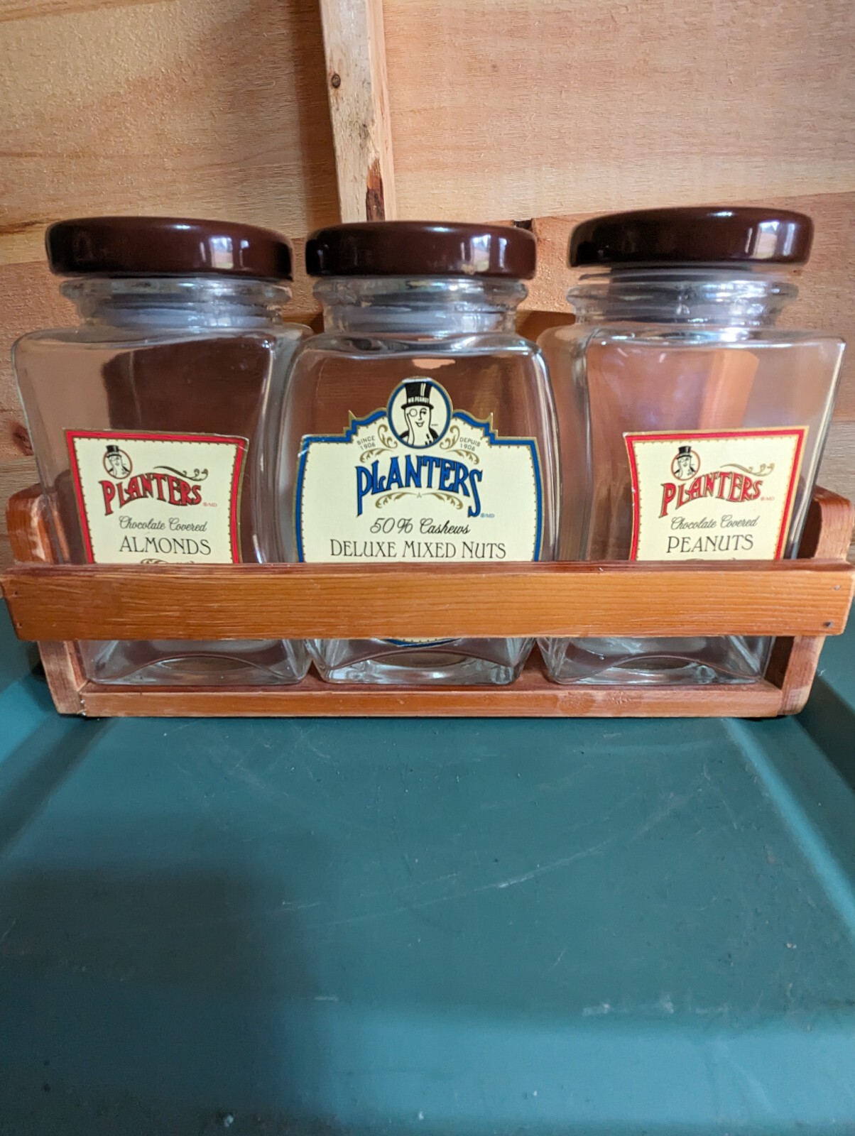 Planters Peanuts Counter Rack w/Contour Jars | eBay