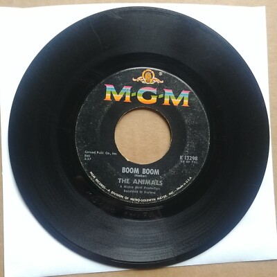 THE ANIMALS Boom Boom/Blue Feeling 45 7" POP ROCK Record Vinyl Records ...