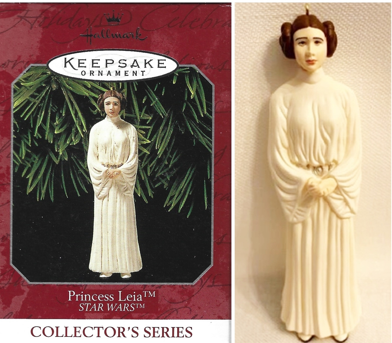 Hallmark Princess Leia 1998 Star Wars Series #2 Keepsake Ornament NEW ...