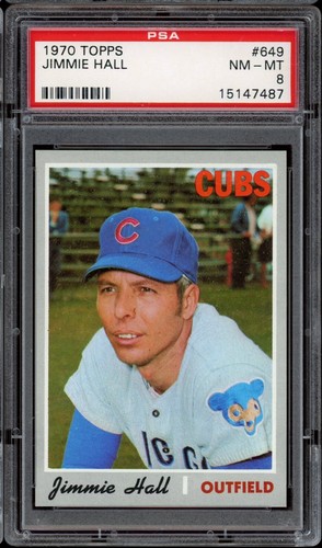 1970 Topps Baseball #649 Jimmie Hall PSA 8 | eBay