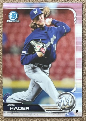 2019 Bowman Chrome Josh Hader Milwaukee Brewers #33 MLB Baseball Card ...