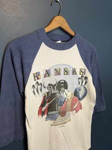Vintage 80’s Kansas Tour Ragland Band Shirt Size Small USA Made | eBay
