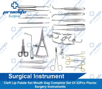 Cleft Lip Palate Set Mouth Gag Complete Set Of 22Pcs Plastic Surgery ...