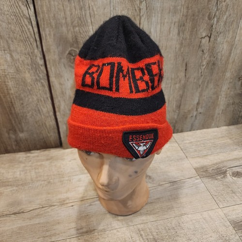 AFL Essendon Bombers Beanie Sekem 100% Acrylic Football Winter | eBay ...