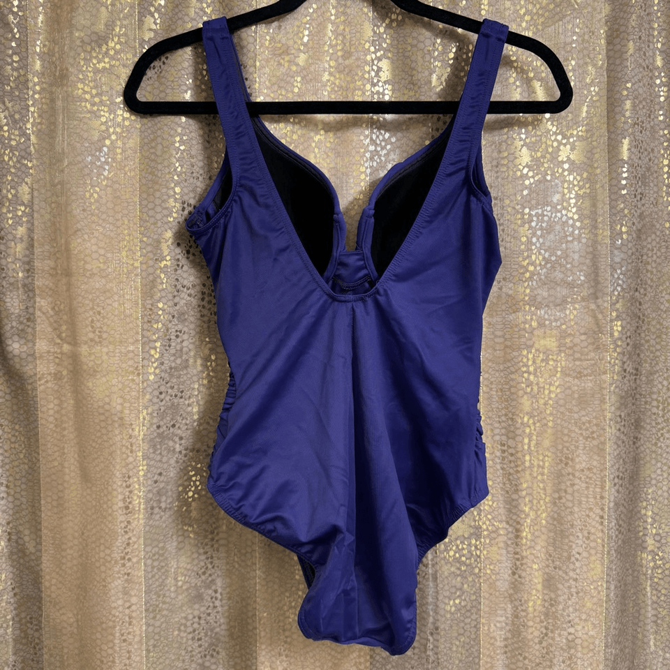 Miraclesuit Purple Mulberry Tummy Control One Piece Swimsuit Size 10 | eBay