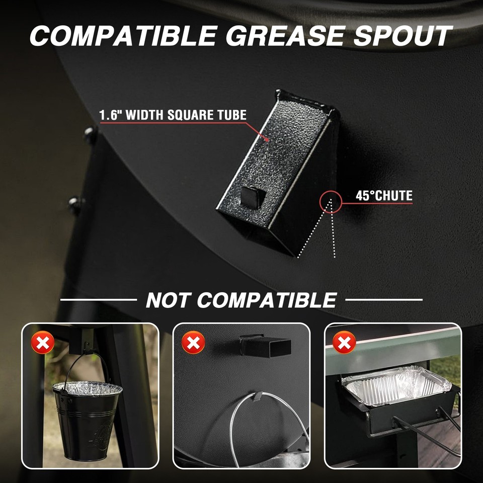 Pellet Grill Grease Bucket Drip Buckets Oil Container For Traeger Pit ...