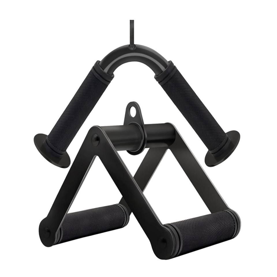 Cable Machine Attachment Weight Workout Versatile V Bar for Elbows Home ...