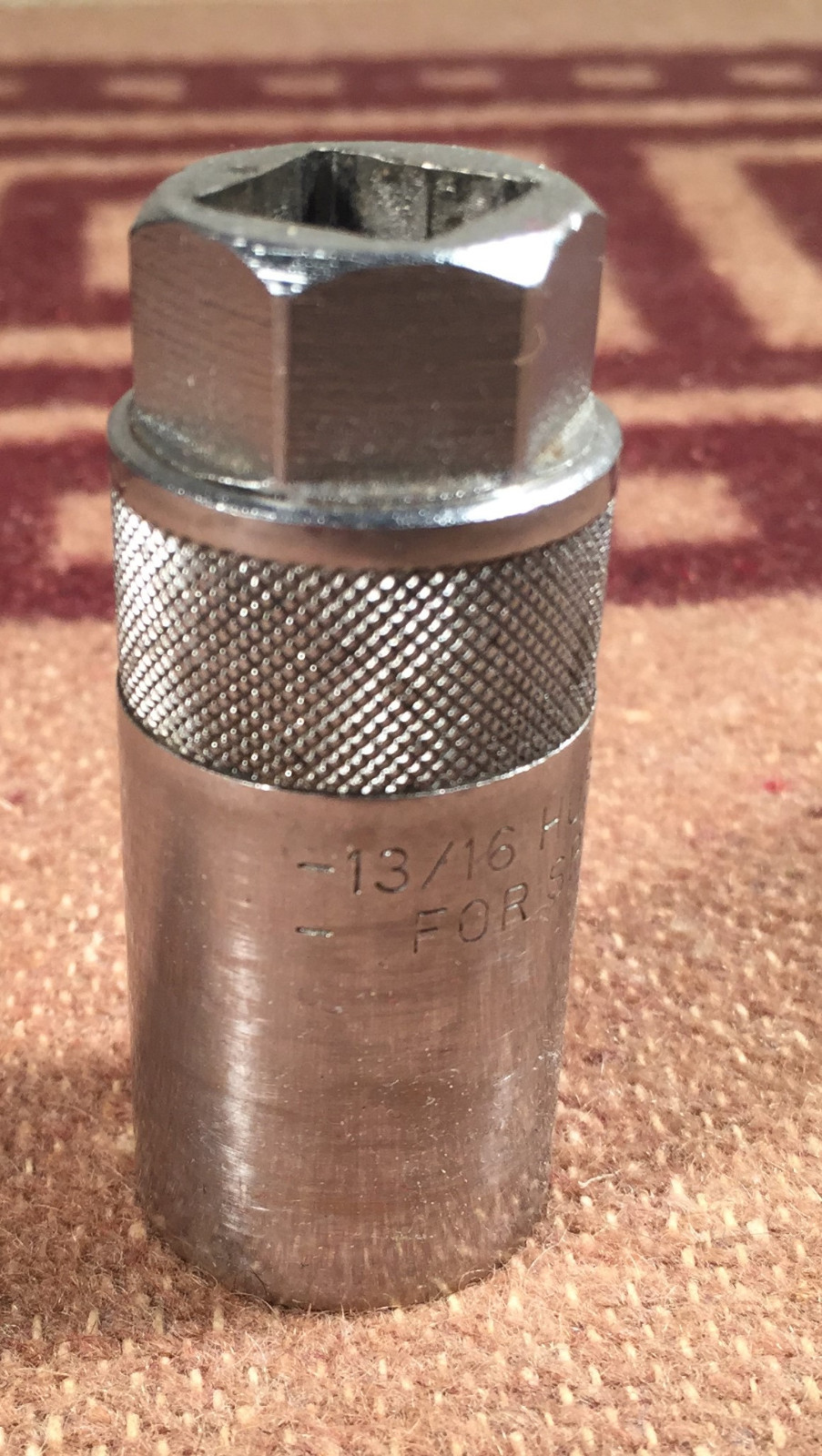 vintage husky USA 13/16" spark plug socket 6 pt 1/2" drive 626S | eBay