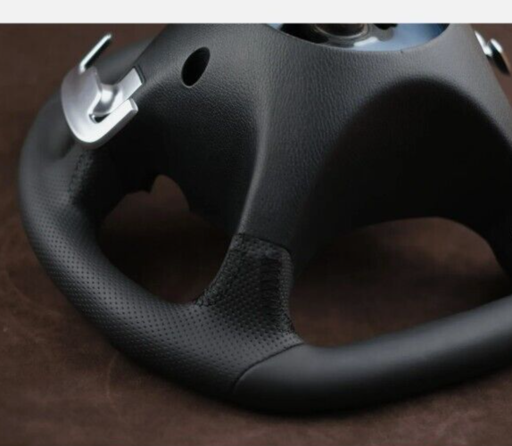 OEM Mercedes Steering Wheel flat bottom big AMG metal paddle w211 w209 ...