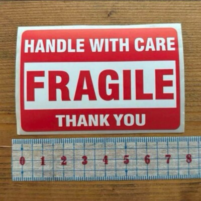 New fragile item warning stickers 1 piece from Japan | eBay