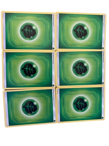 6 Grass Energy Pokemon Hidden Fates Card 2019 | eBay