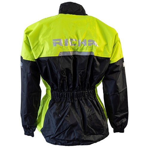 Richa Rain Warrior Waterproof Motorcycle Over Jacket Black Yellow ...
