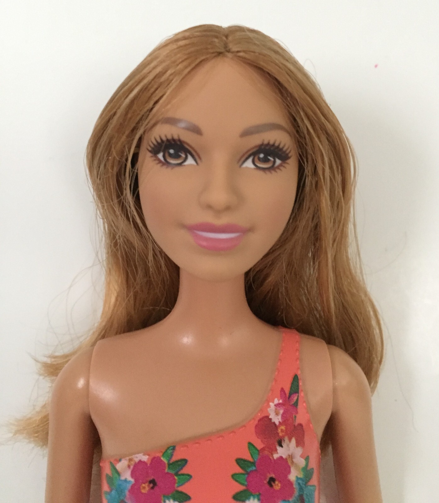 Barbie Beach Summer Doll Coral Floral Swimsuit Always Dressed ...