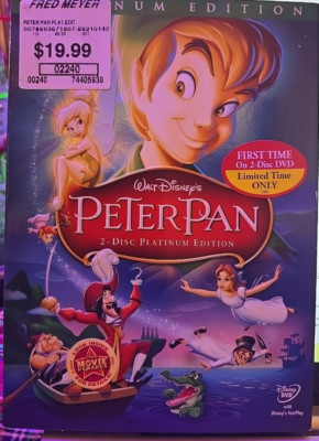 Disney DVD Peter Pan 2-Disc Platinum Edition NEW SEALED w SLIPCOVER | eBay