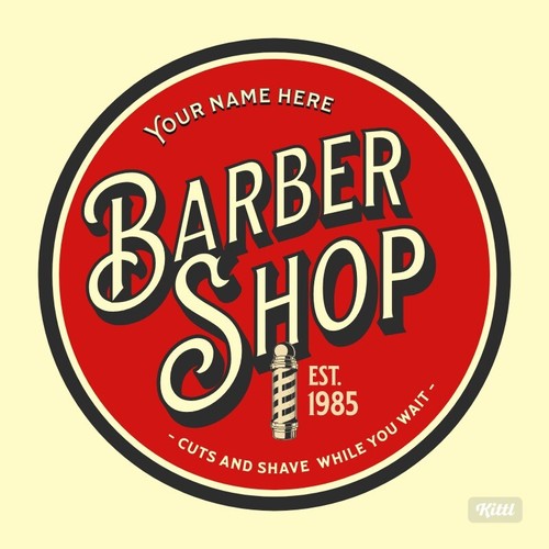 Barber Shop Customized Beverage COASTER SET of 4 | eBay