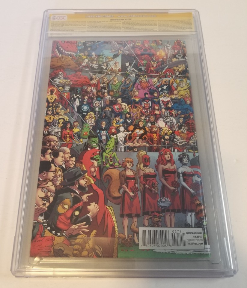 Deadpool #27 CGC 9.8 SS X4 Palmotti, Waid, Simone, Alvin Lee Signed ...
