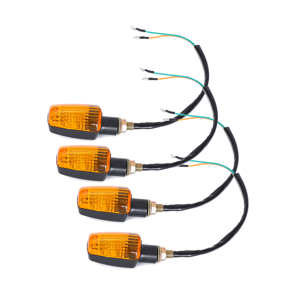 6 Volt 6V Motorcycle Turn Signals Light Blinker Indicator With Amber ...