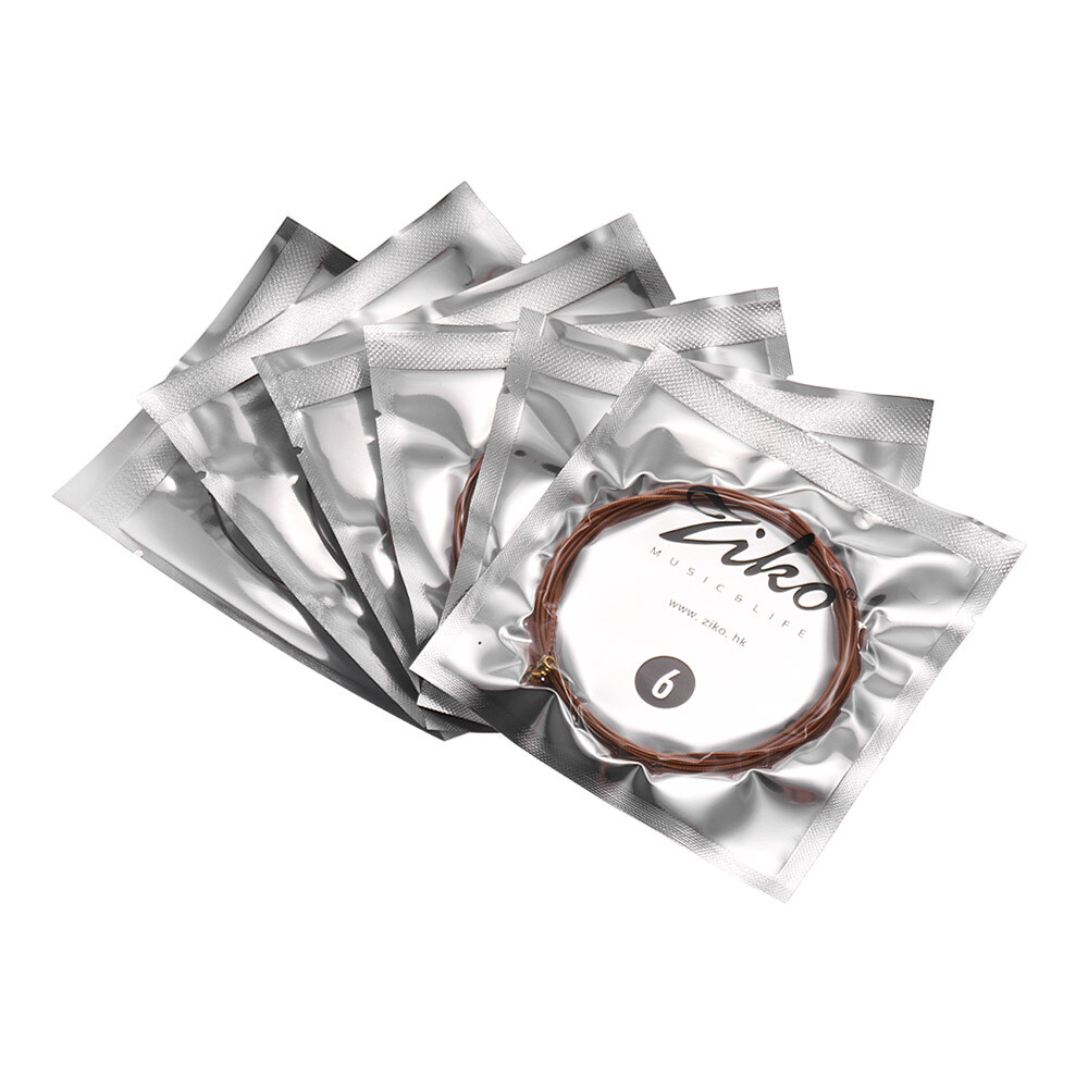 ZIKO DR-011 Acoustic Guitar Strings Hexagon Alloy Wire Pure Wound B2F4 ...