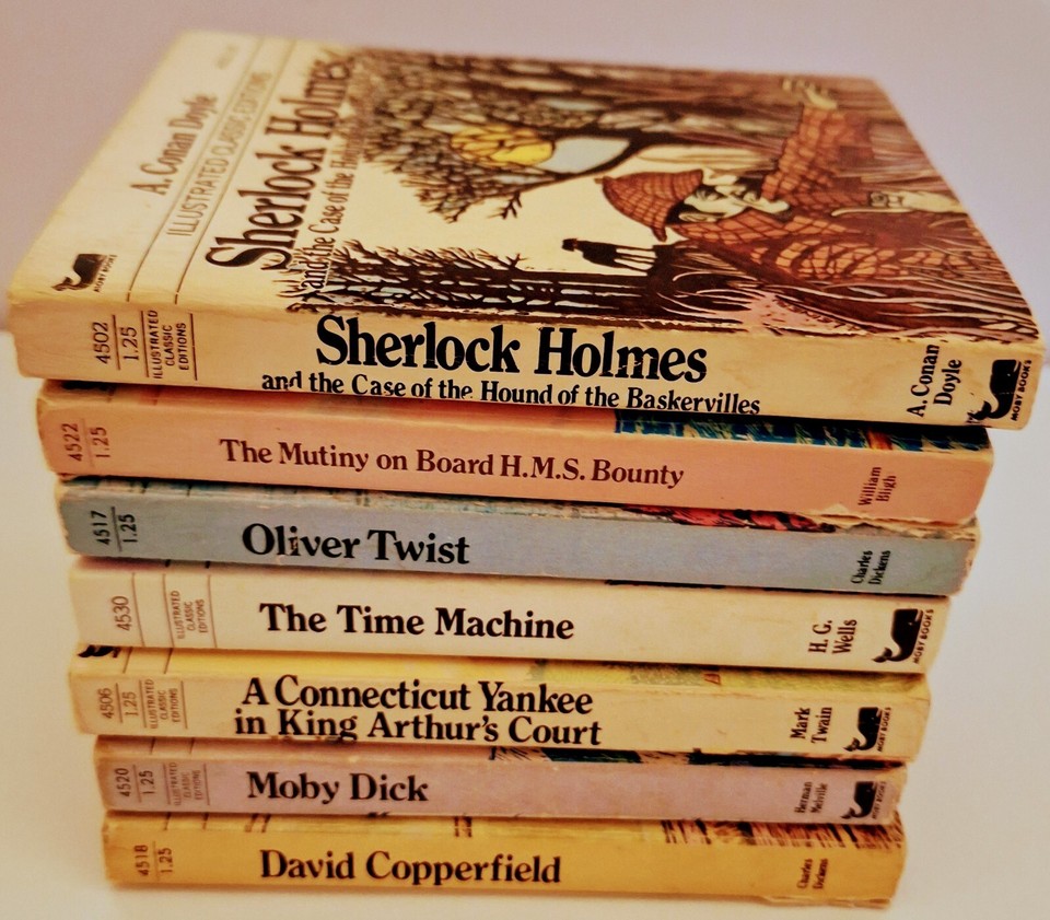 Moby Books Illustrated Classic Edition Mini Books Set of 7 - VINTAGE | eBay