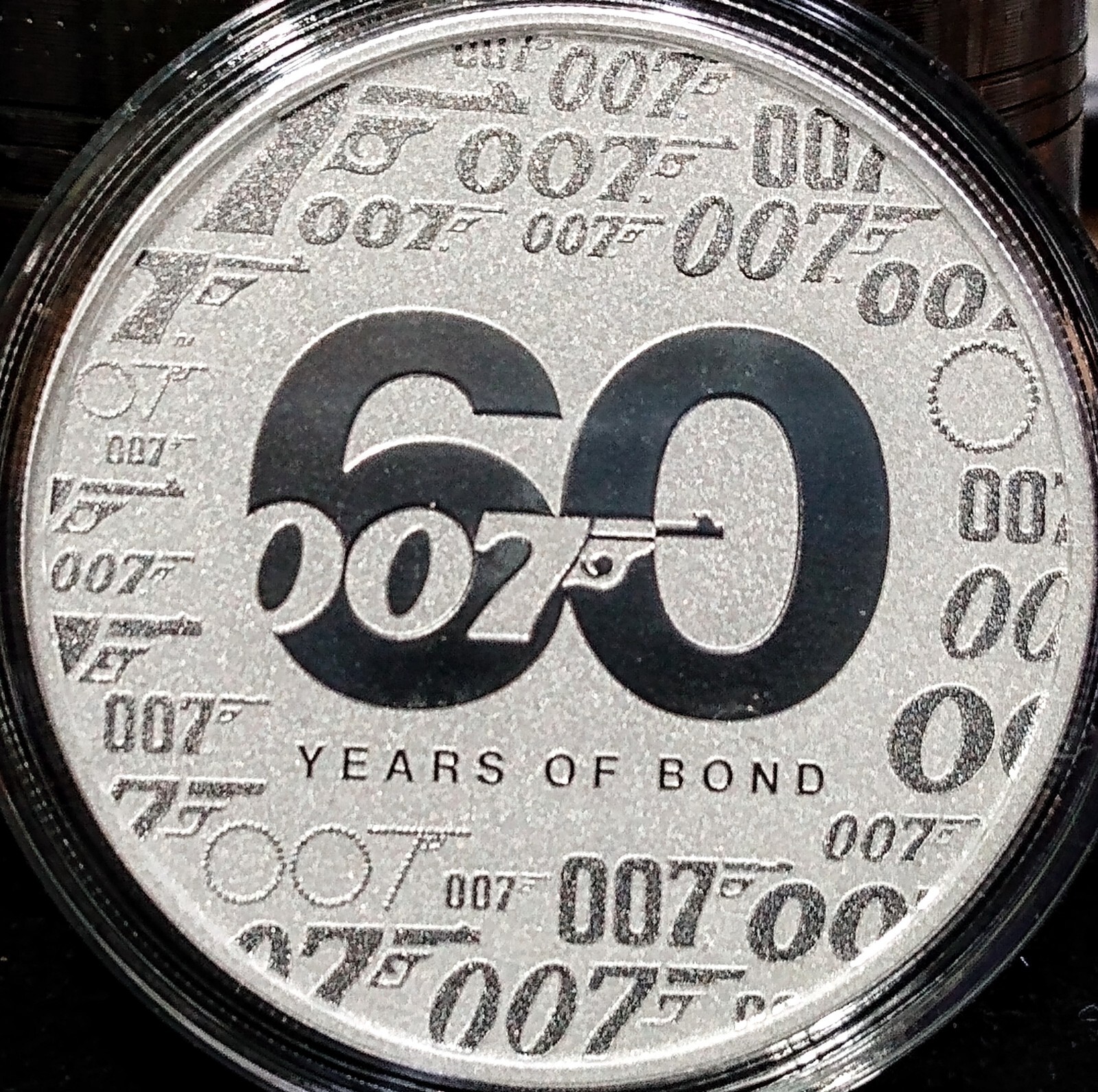 2022 1 Oz Tuvalu James Bond - 60 Years Of Bond Silver Coin .9999 Fine ...