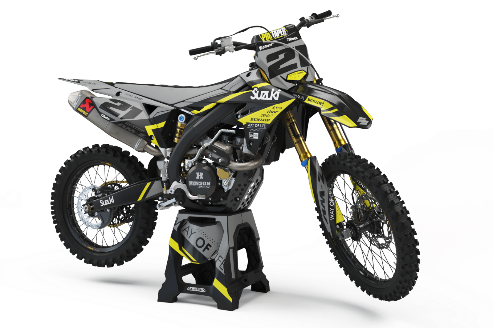 Rebound Graphics Kit to fit: Suzuki RM RMZ 85 125 250 450 models all ...