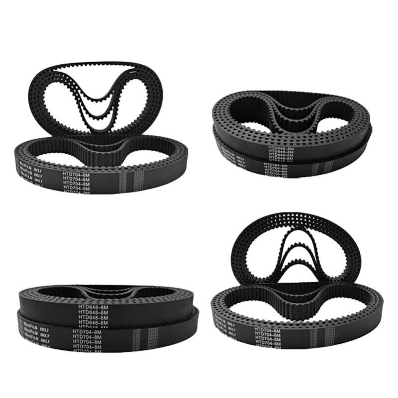 8mm Pitch 8M Series 30mm Wide HTD Single Sided Toothed Timing Belts ...