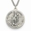 MENS ARMY SAINT MICHAEL PROTECT ME STERLING SILVER MEDAL PENDANT WITH ...