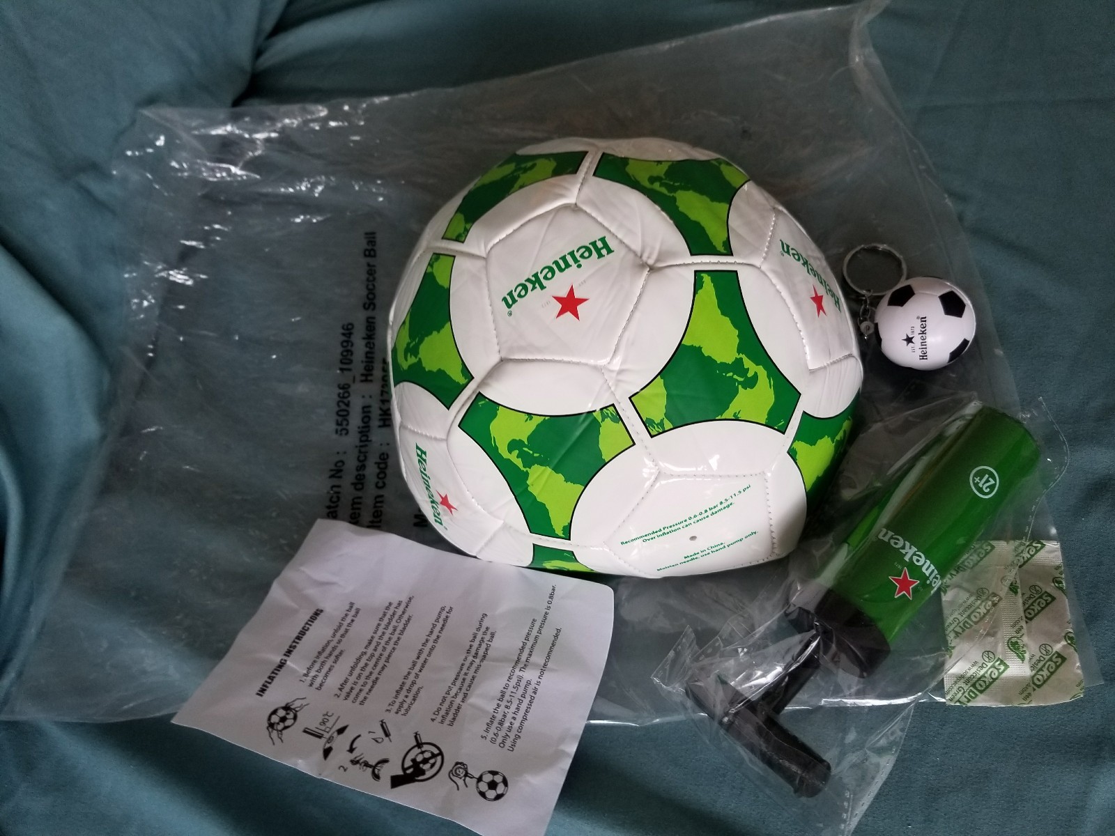 World Map Heineken Beer Soccer Ball FIFA & UEFA Champions League World ...